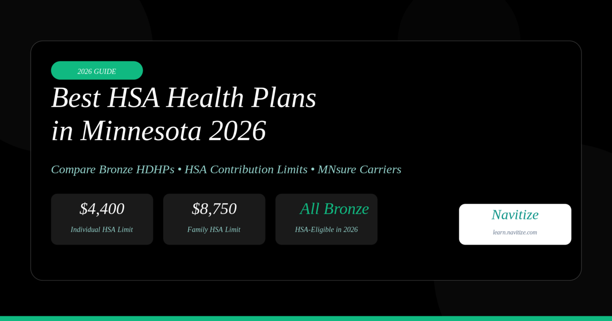MN HSA Plans 2026: All Bronze Eligible, $4,400 Limit | Navitize
